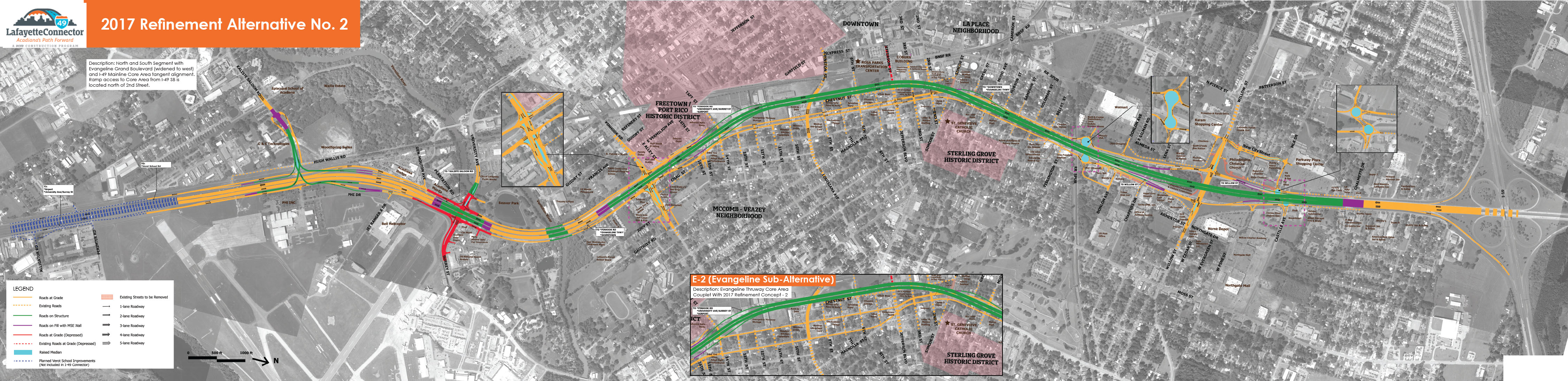 Maps & Traffic Models - I-49 Lafayette Connector